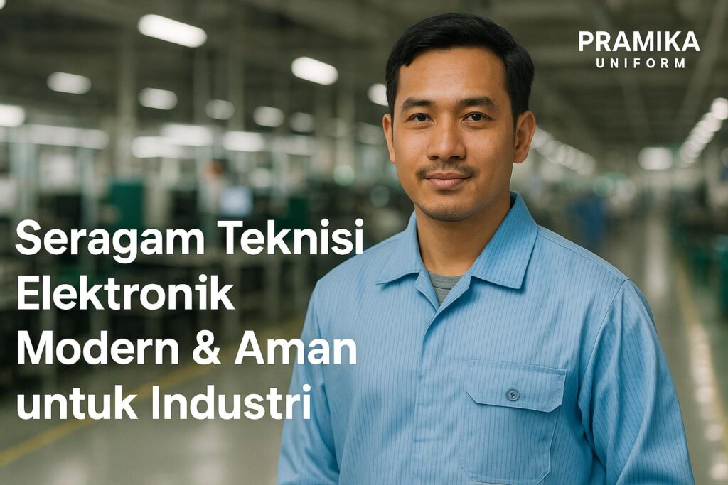 Seragam Teknisi Elektronik Modern & Aman untuk Industri - Pramika Uniform