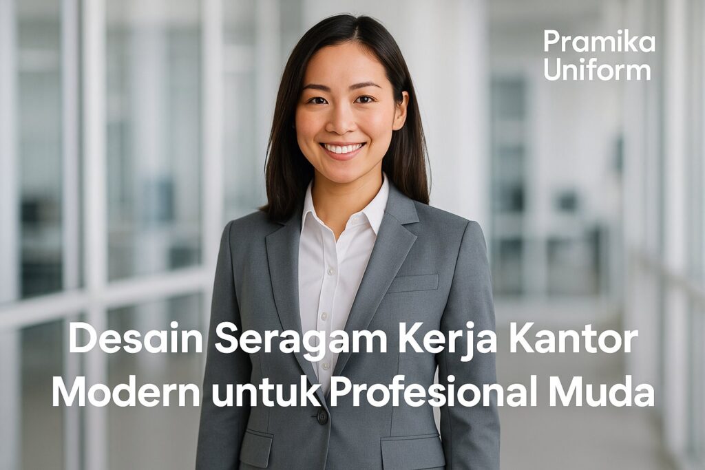 Desain Seragam Kerja Kantor Modern untuk Profesional Muda - Pramika Uniform